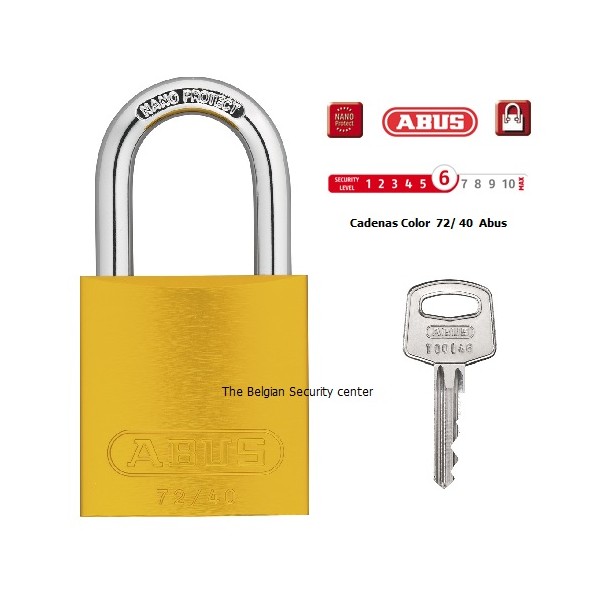 Cadenas couleurs Abus 72/40